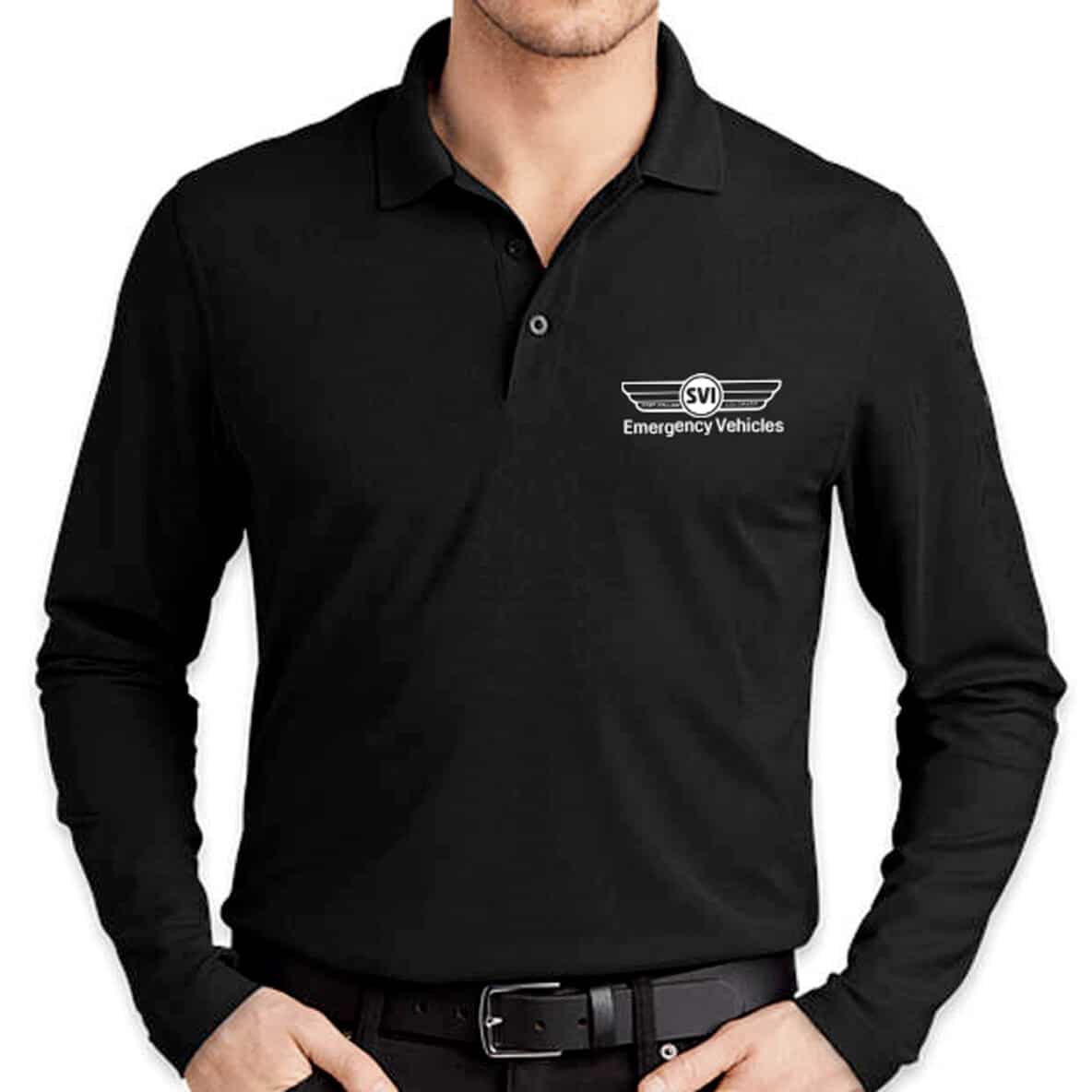 Men’s Ogio Blacktop Long Sleeve Caliber 2.0 Polo - SVI-OG101-BK - SVI ...